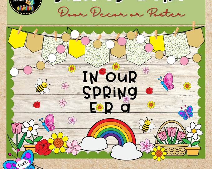 SPRING BULLETIN BOARD Kit, Printable Kindness Spring Bulletin Board Kit ...