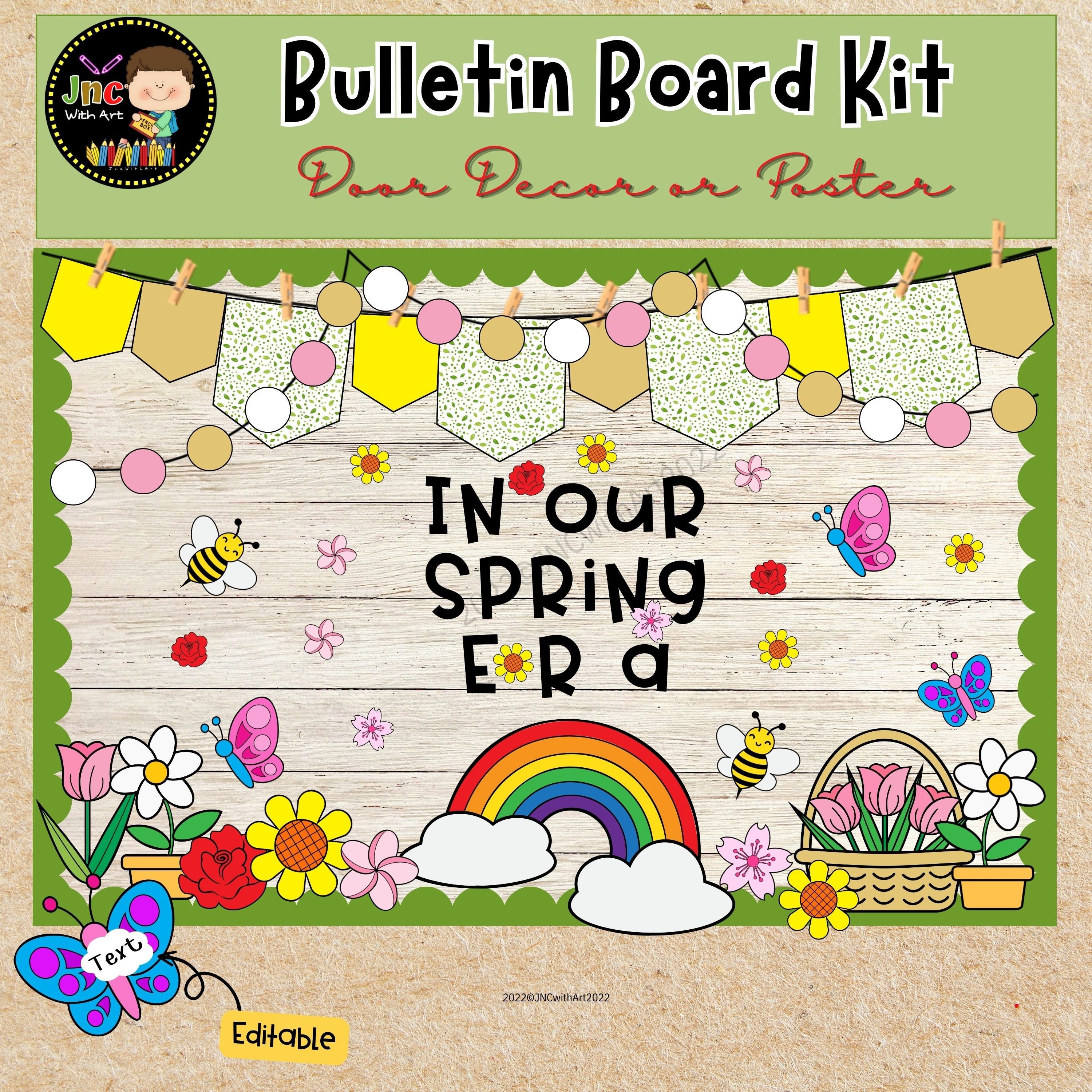 Spring Bulletin Board Kitkindness Bulletin Boardin Our Spring Eraclass ...