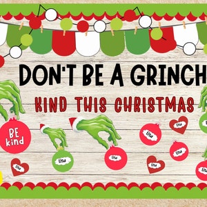 Christmas Kindness Bulletin Board Kit, Door Decoration, Christmas ...