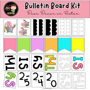 Back to School Bulletin Board Kit | Door Decor | Beginning of the Year ...