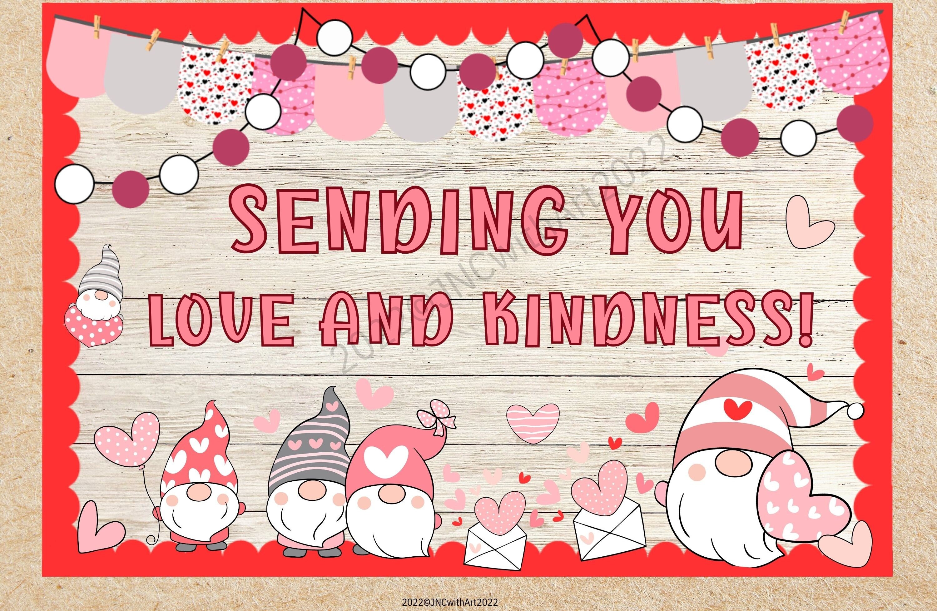 Valentines Bulletin Board Ideas, Gnome Door Decor, February Bulletin ...