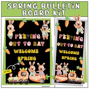 Spring Bulletin Board Kit, Full Steam Ahead Into Spring Bulletin Board ...