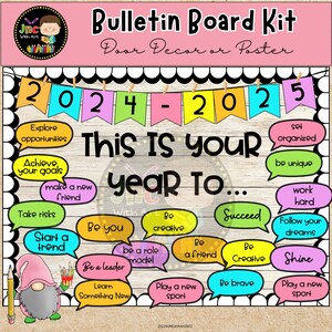 Back to School Bulletin Board Kit | Door Decor | Beginning of the Year ...