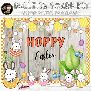 Easter Bulletin Board Kit | Spring Classroom Door Decorations ...