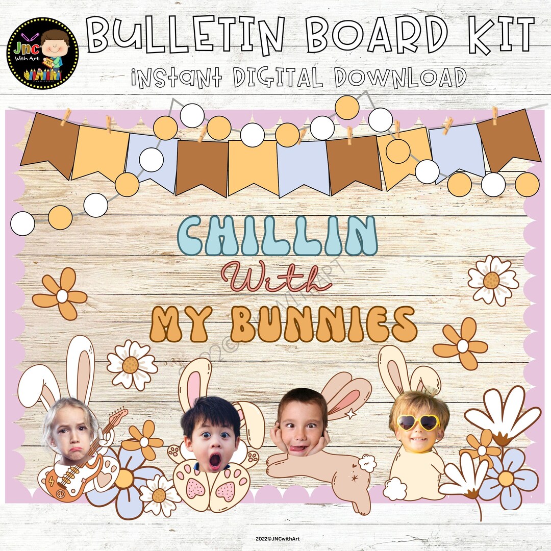 Easter Bulletin Board Kit, April Bulletin Board Kit, Classroom Door ...