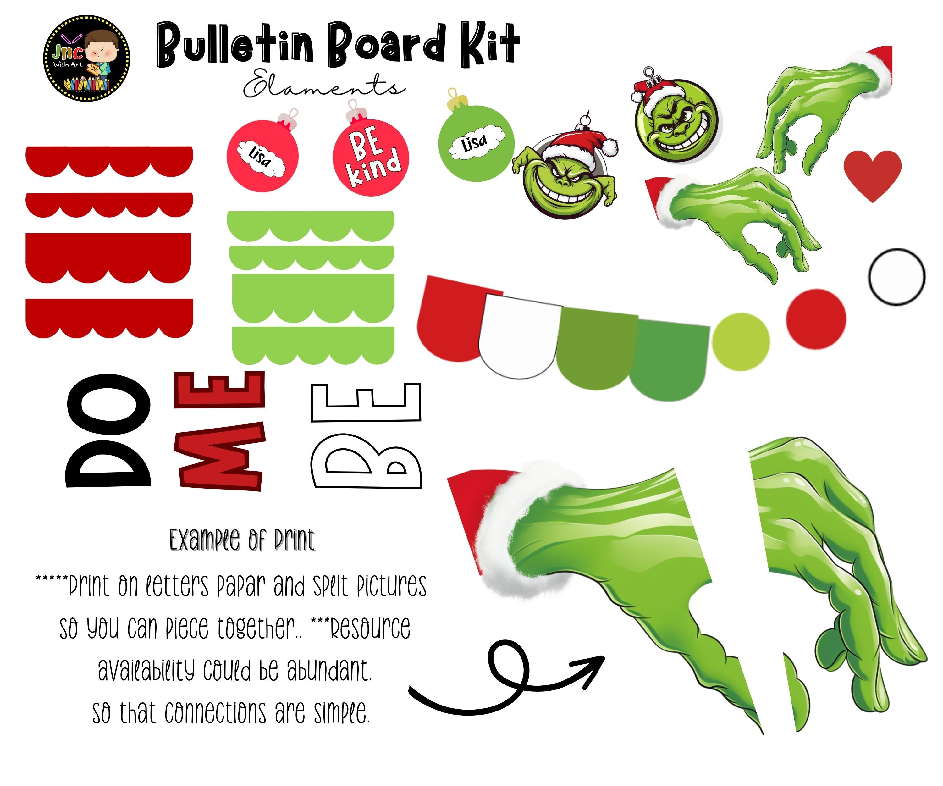 Christmas Kindness Bulletin Board Kit, Door Decoration, Christmas ...