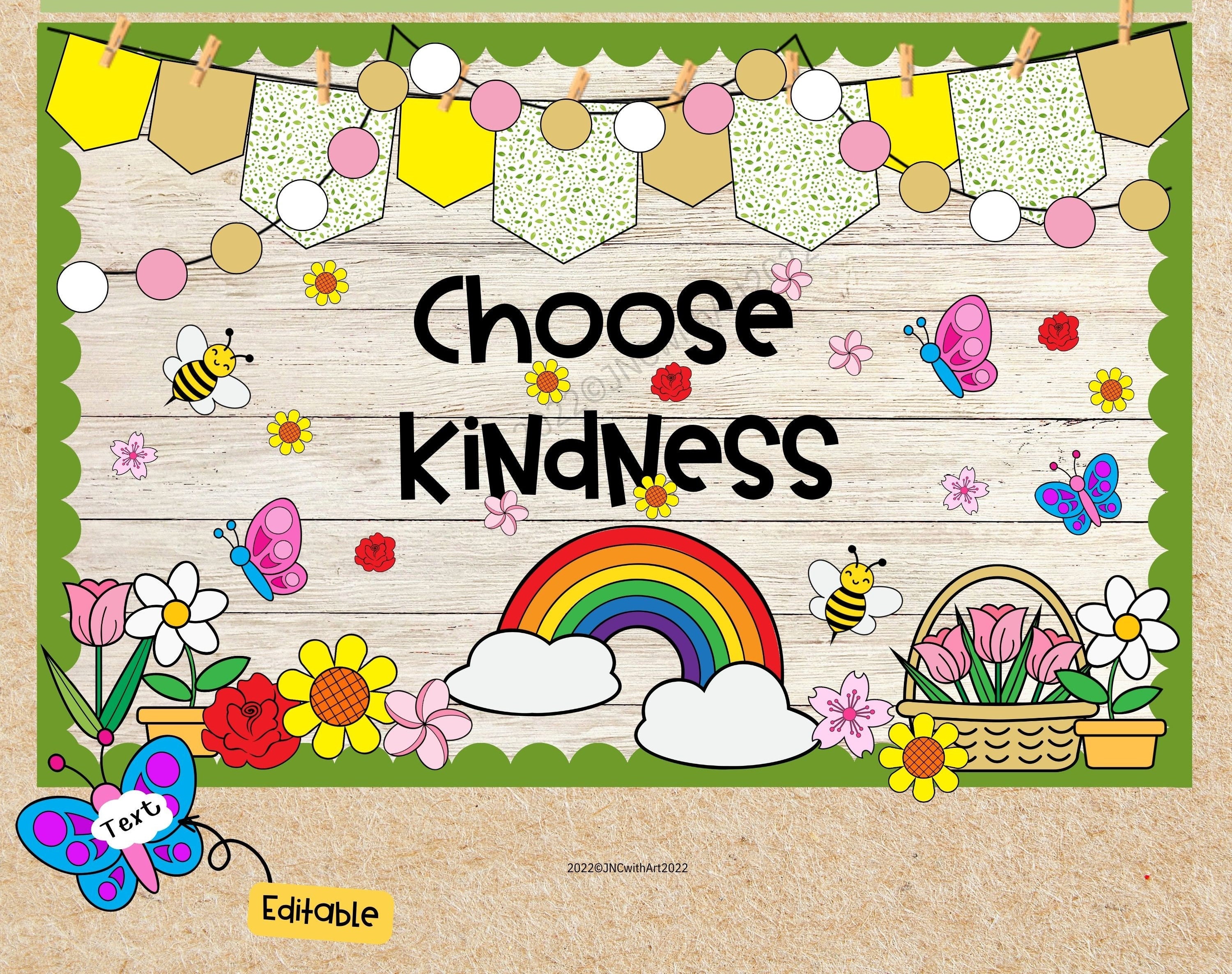Spring Bulletin Board Kitkindness Bulletin Boardin Our Spring Eraclass ...