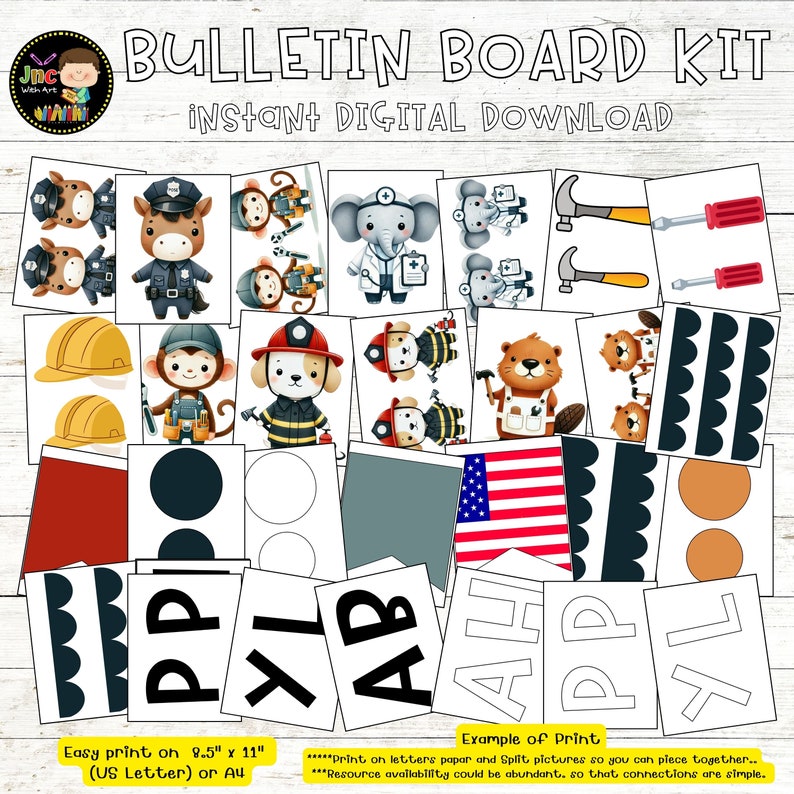 Happy Labor Day Bulletin Board Kit September Staff Door Decoration ...