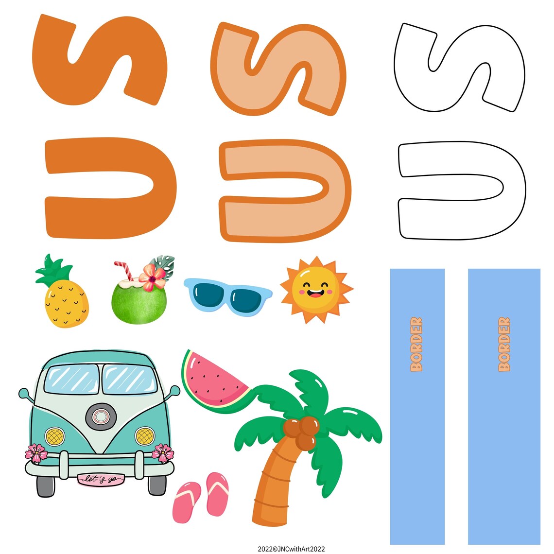 Summer Bulletin Boards for School Door Decoration Summer - Etsy