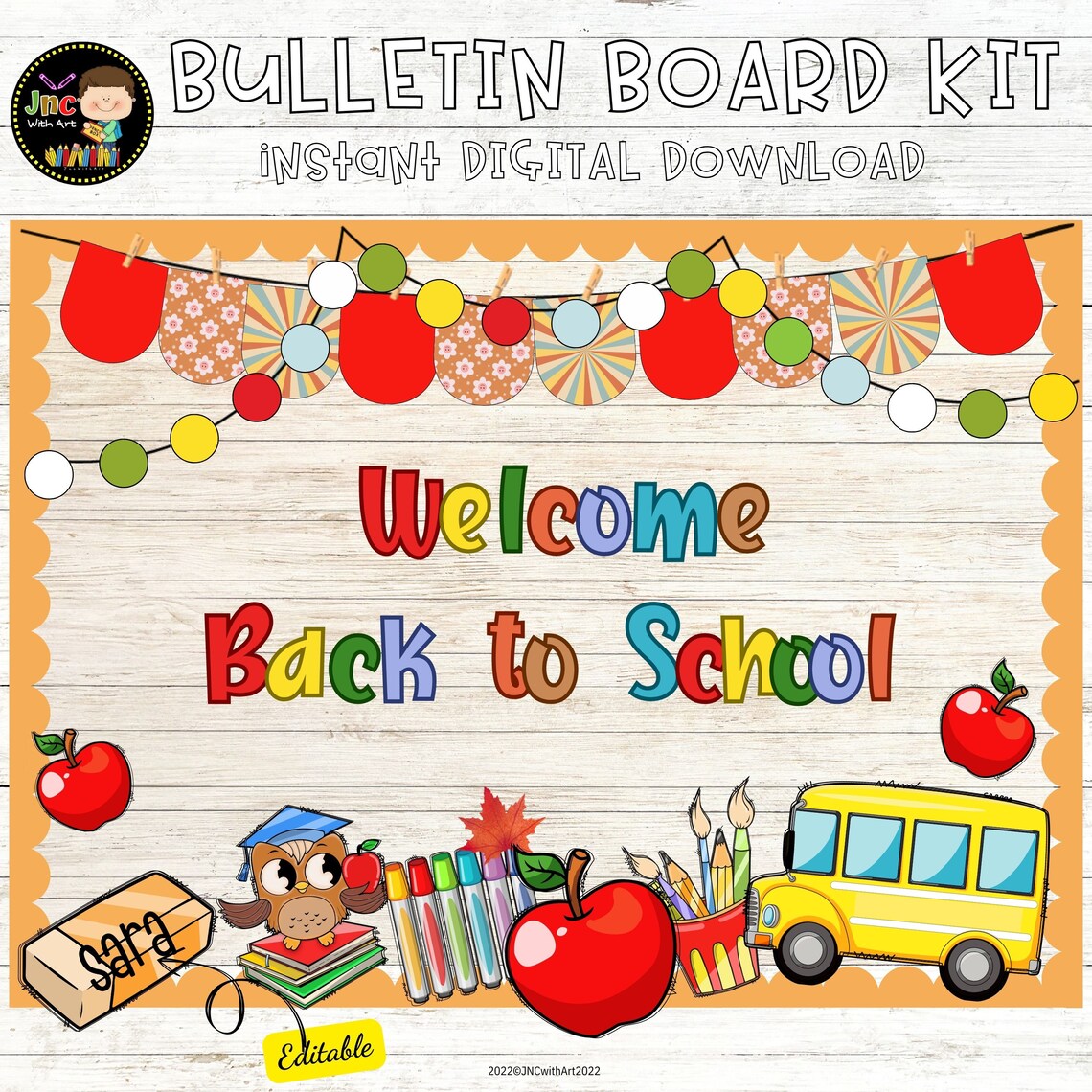 Back to School Display Kit, School Bus Bulletin Board Ideas, Door ...