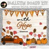 Thanksgiving Groovy Bulletin Board Kit Fall Door Decor Classroom ...
