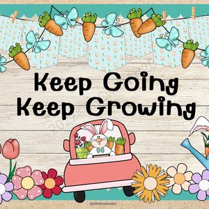 Spring Bulletin Board Kit, Positive Bulletin Board,march Door Decor ...