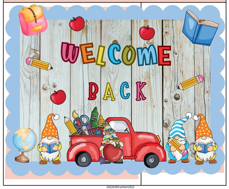 Welcome Back to School Bulletin Board for School Door - Etsy