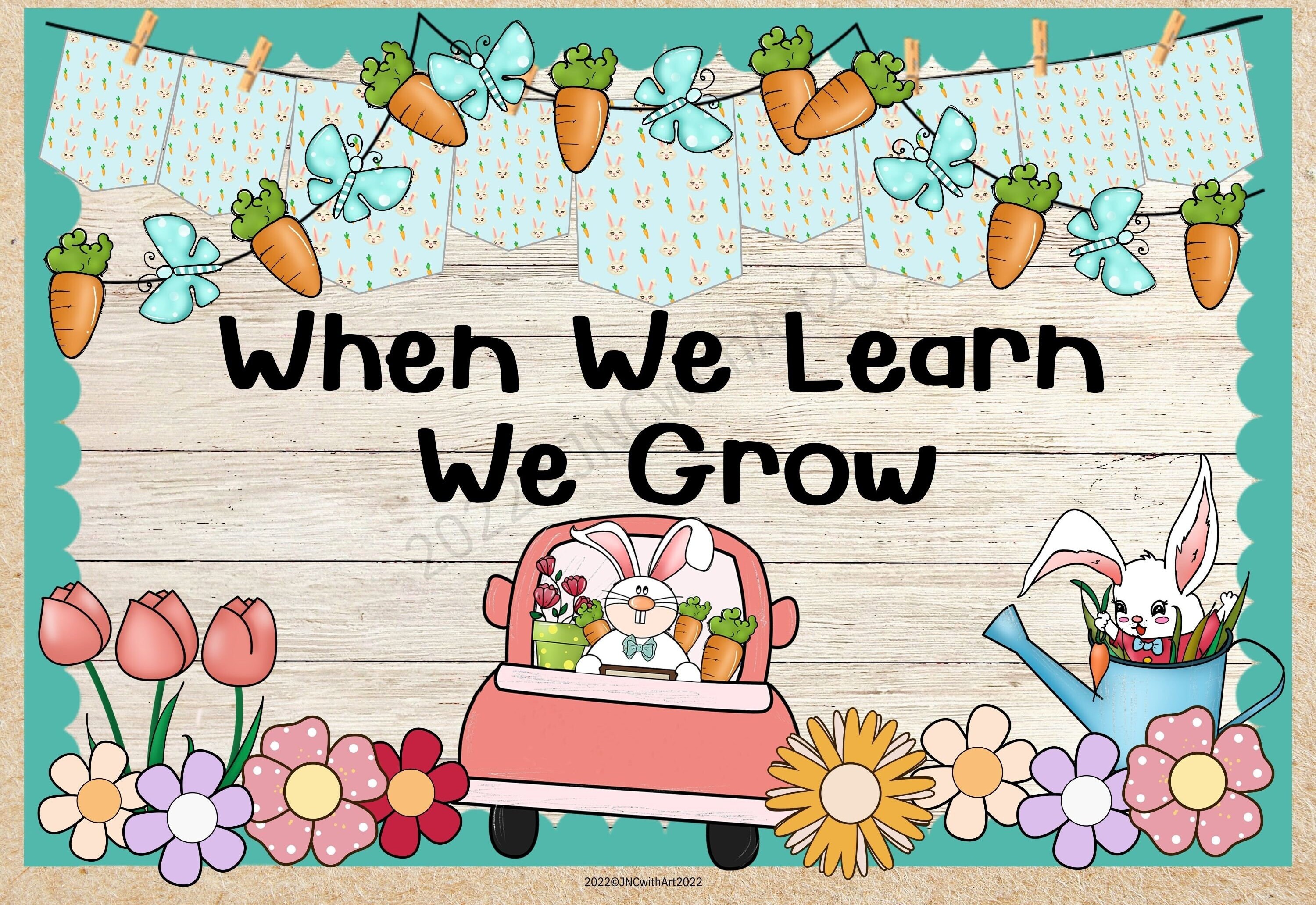 Spring Bulletin Board Kit, Positive Bulletin Board,march Door Decor ...