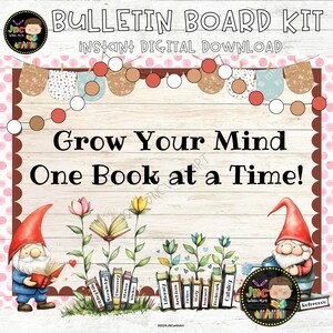 Library Bulletin Board Kit February Door Decor Motivation Positive ...