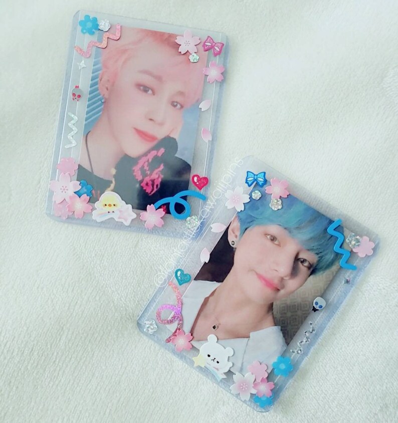 Kpop deco polco photocard kawaii card holder one of a kind | Etsy