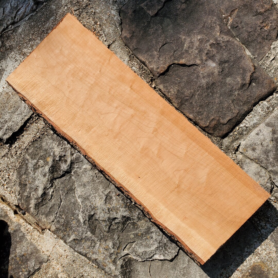 24 X 8 Live Edge Cherry Plank Project Board Blank Sign Pyrography ...