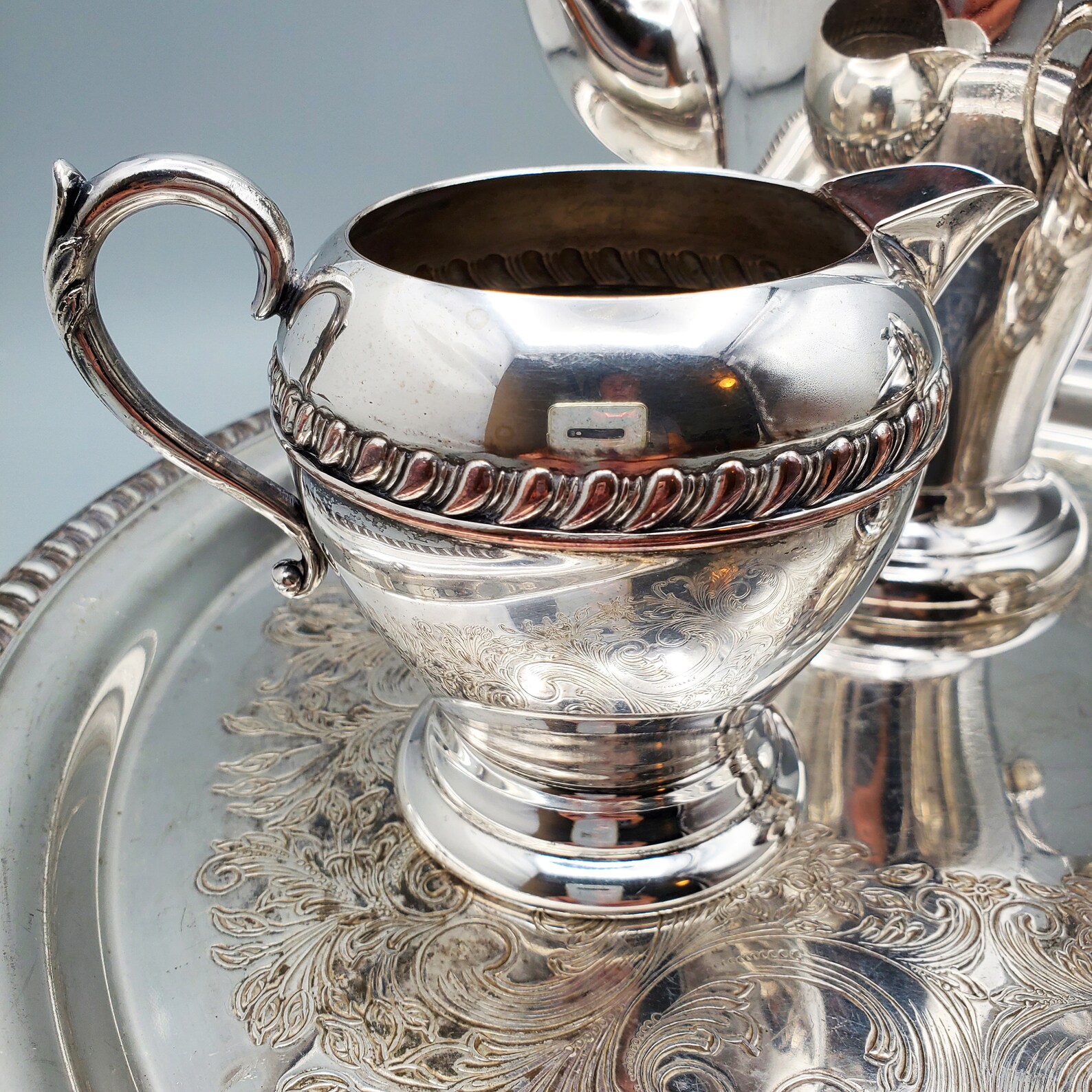 Sheridan 4 Piece Gadroon Pattern Silver Plated Tea Set English Style - Etsy