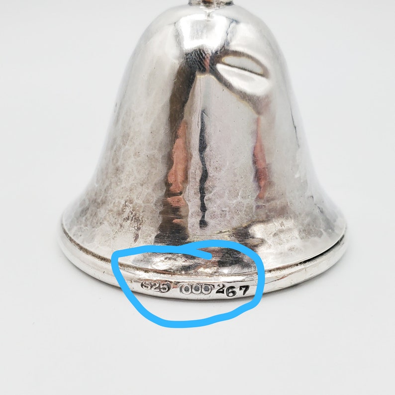 3 Antique Hand Hammered Forged Sterling Bell 1906 - Etsy