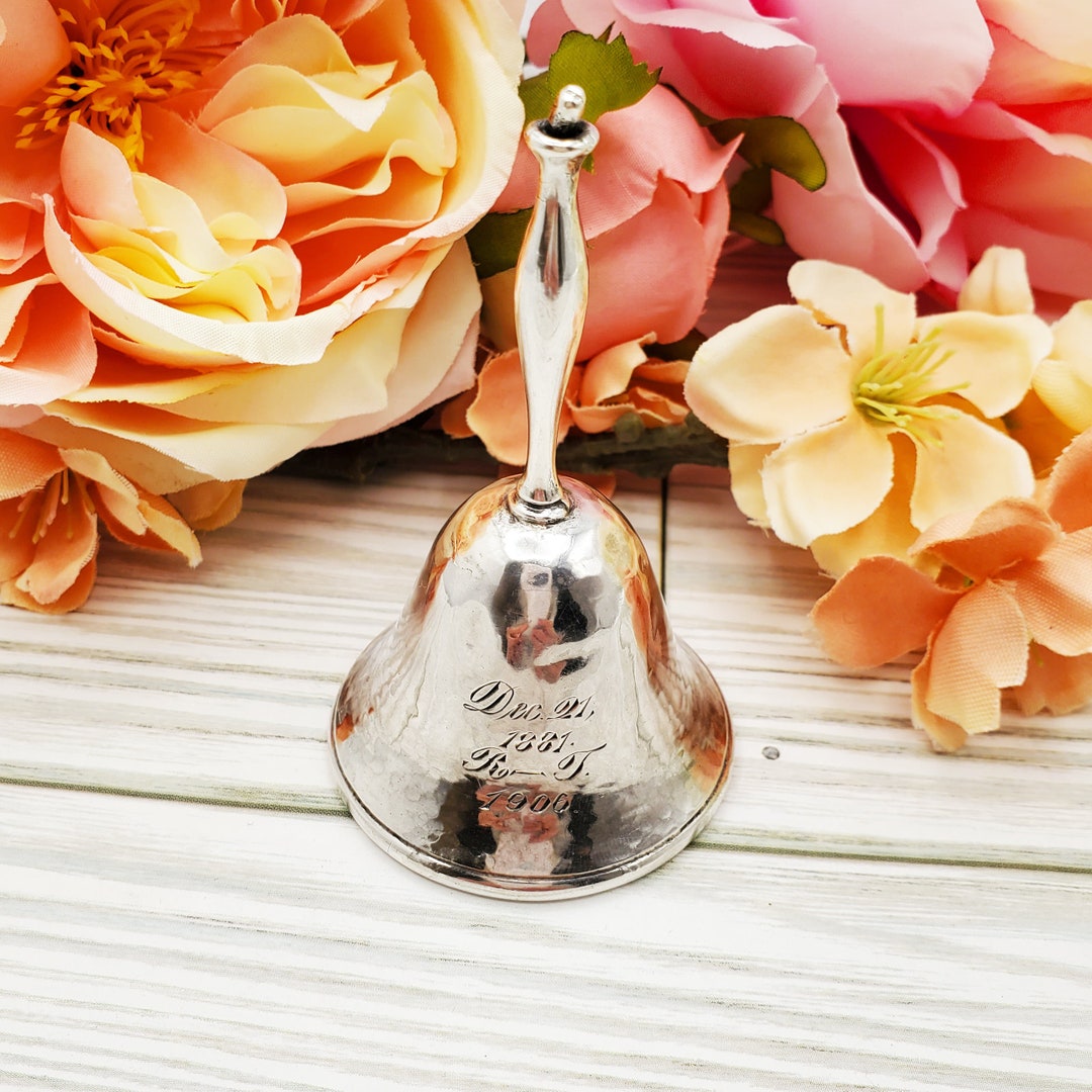 3” Antique Hand Hammered Forged Sterling Bell 1906 - Etsy