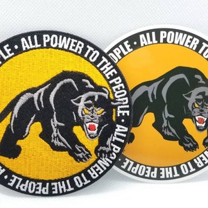 Black Power - Black Panthers Embroidered Iron-on Patch - Etsy