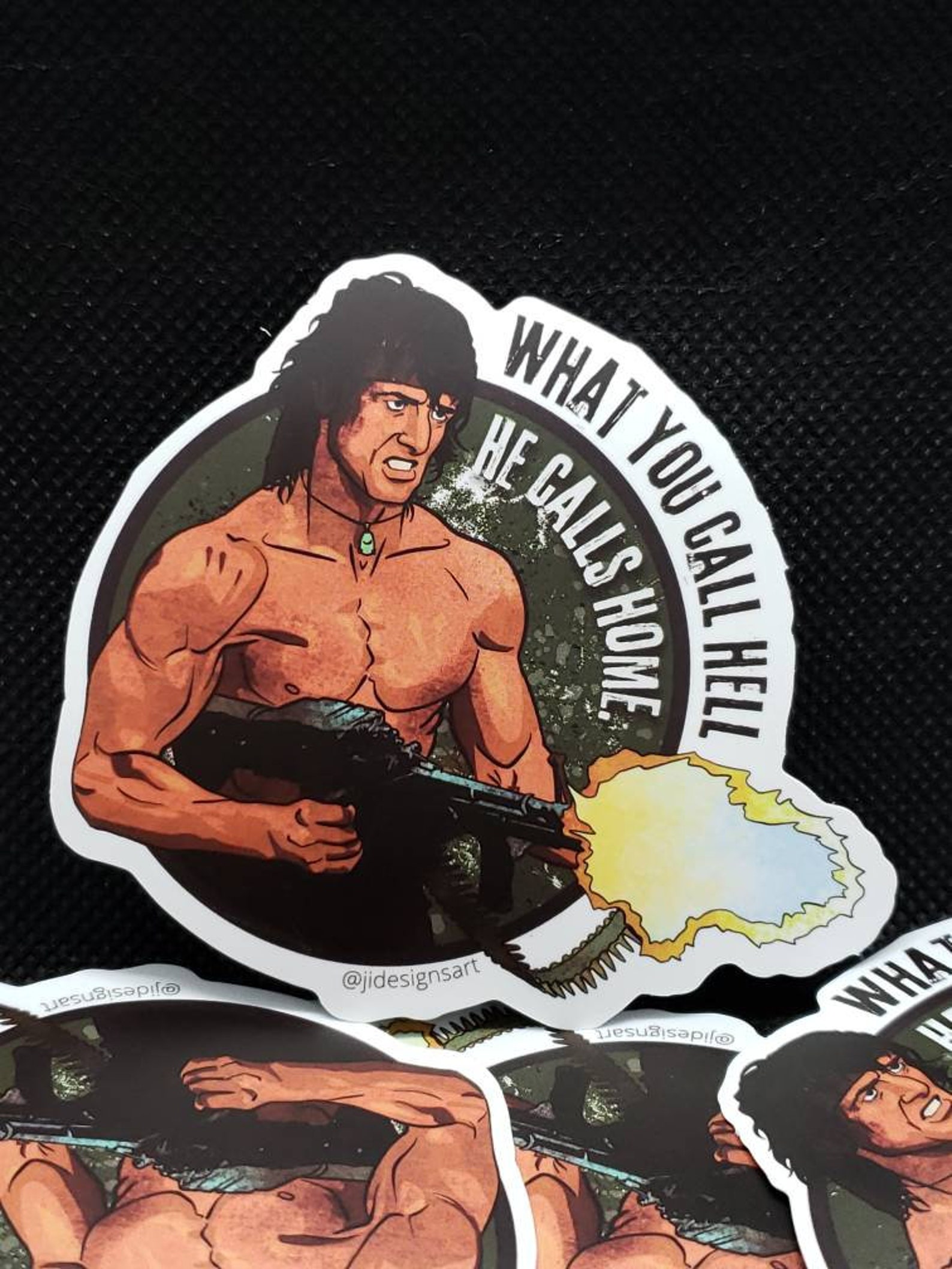 Rambo Sylvester Stallone Matte Sticker - Etsy