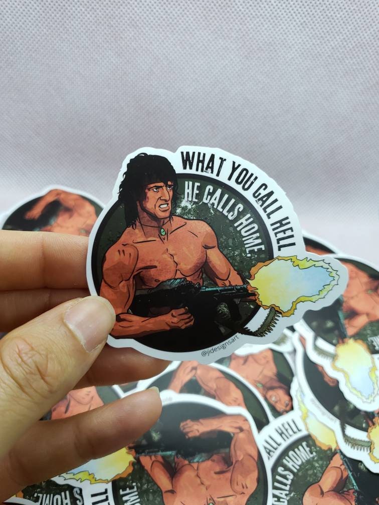 Rambo Sylvester Stallone Matte Sticker - Etsy