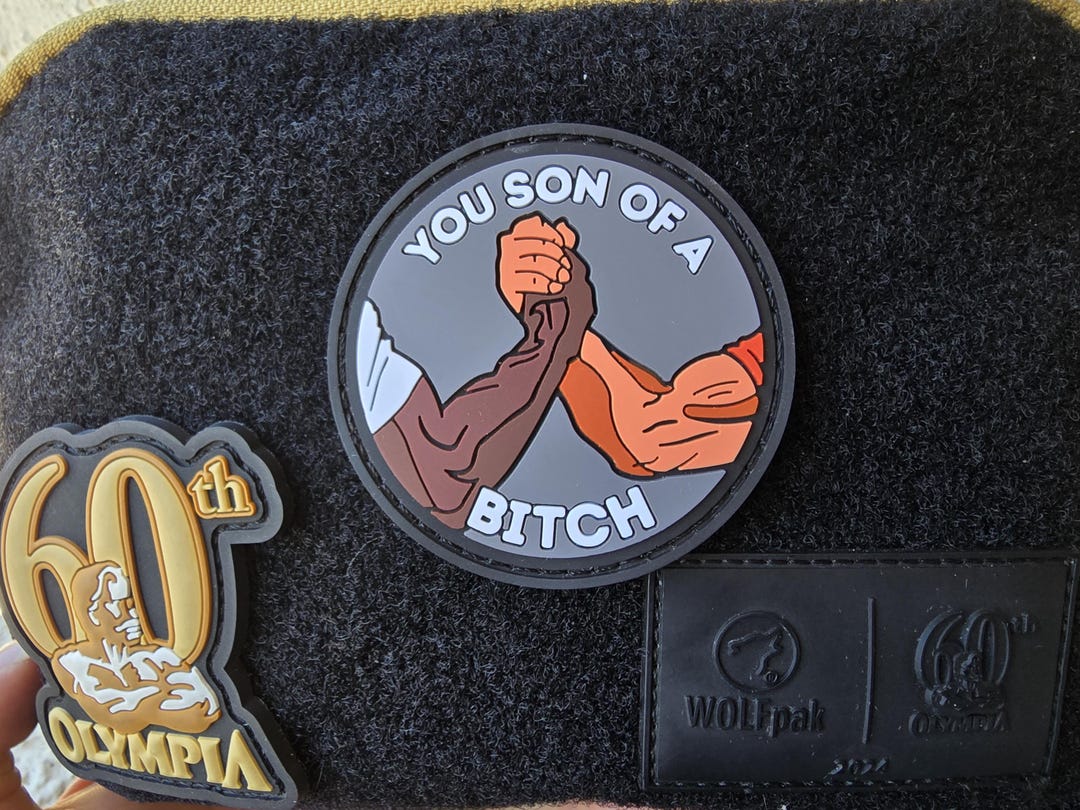 Iconic "you Son of a B" Handshake PVC Velcro Patch - Etsy
