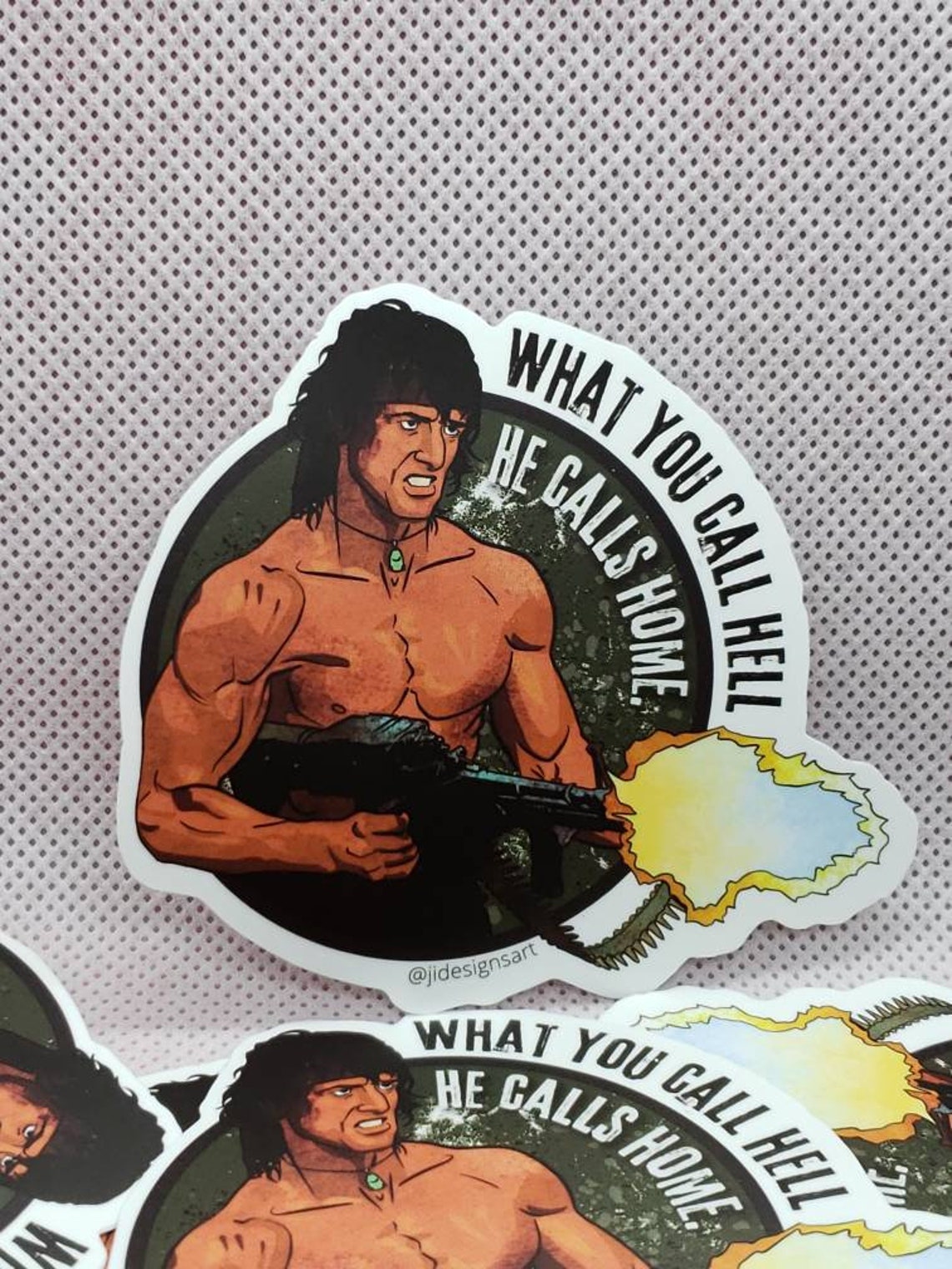 Rambo Sylvester Stallone Matte Sticker - Etsy