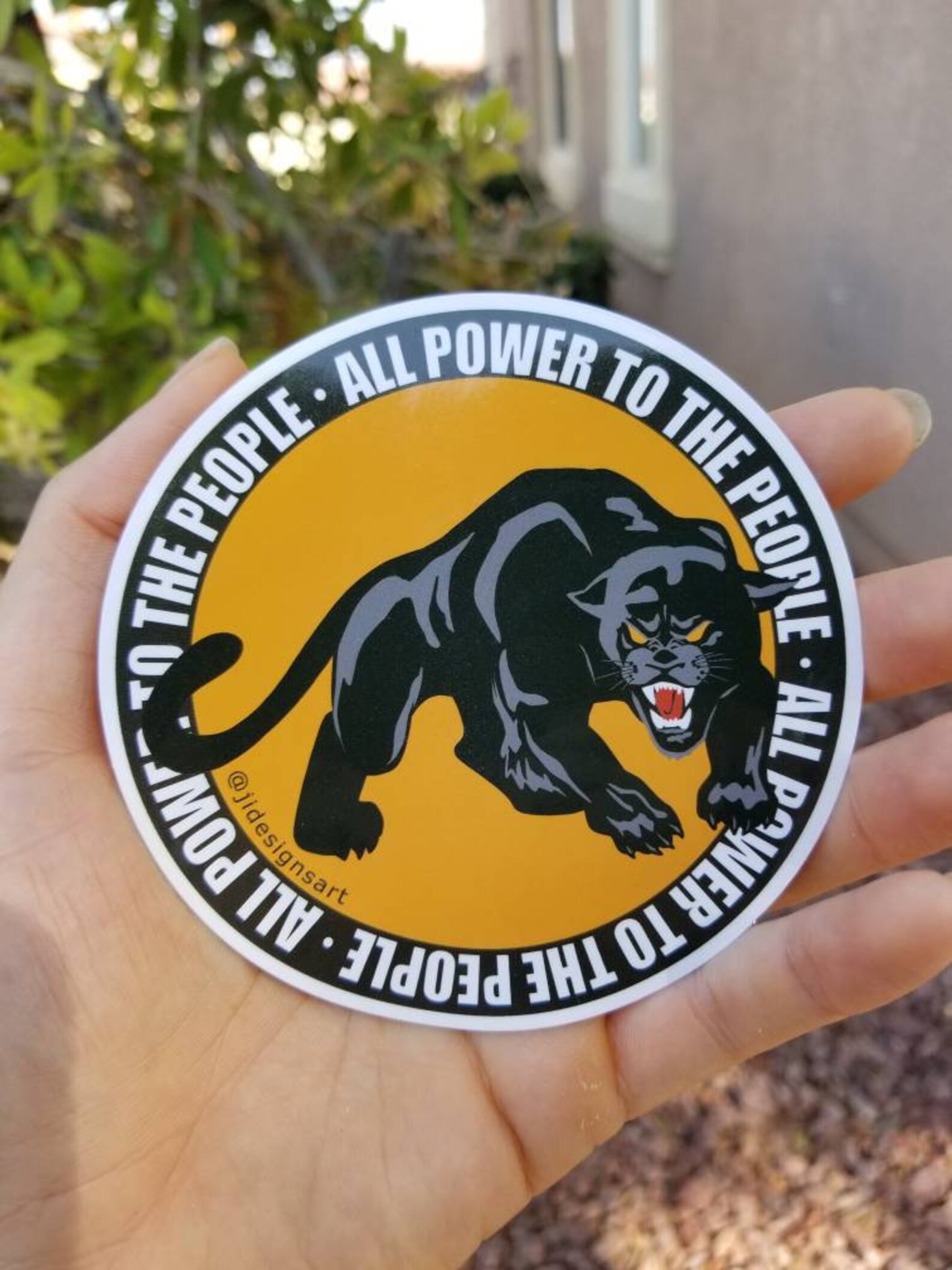 Black Power Black Panthers Decal Sticker - Etsy