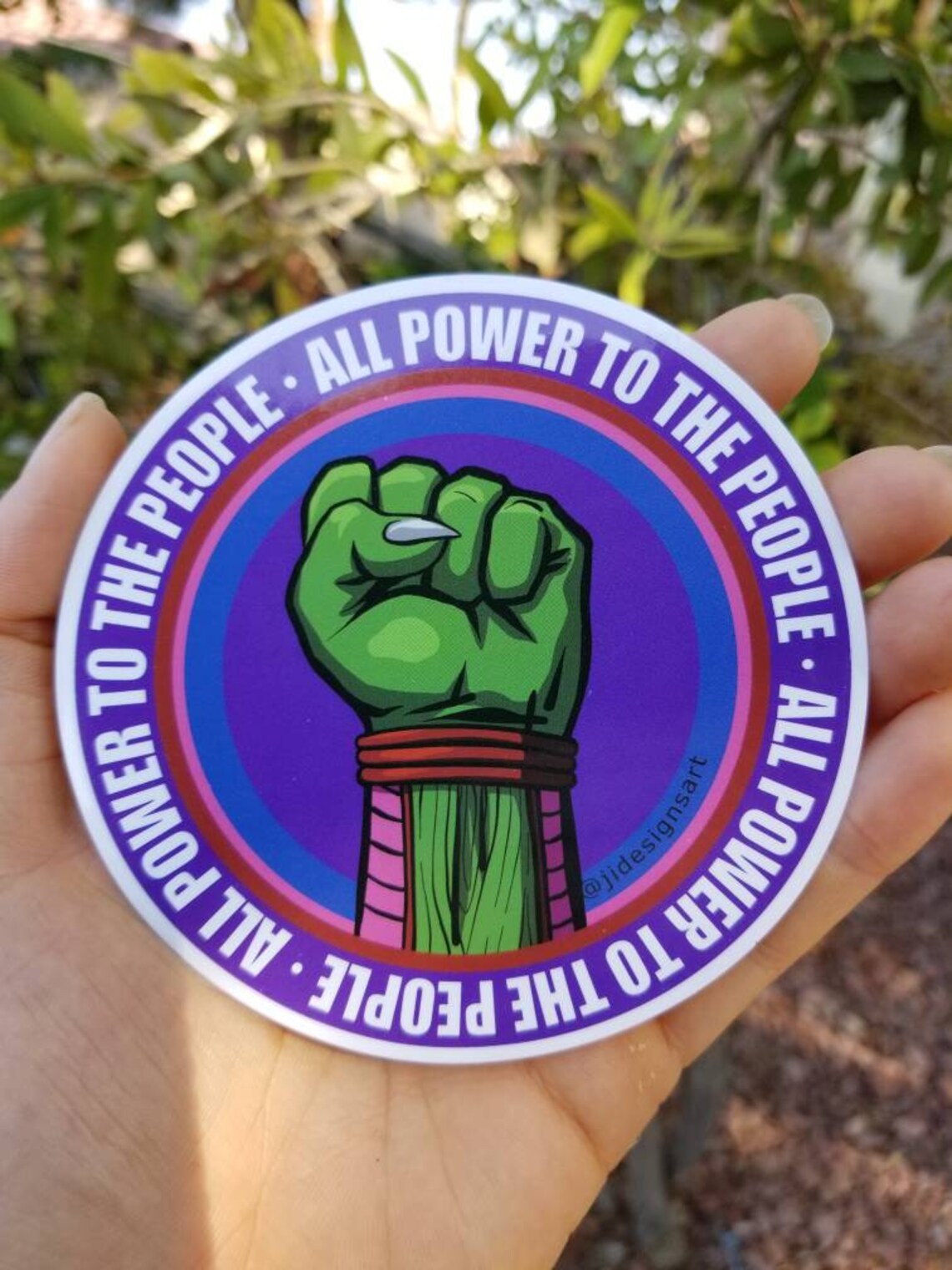 Black Power Piccolo Dragon Ball Z Decal Sticker - Etsy
