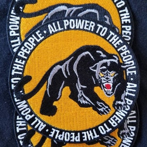 Black Power - Black Panthers Embroidered Iron-on Patch - Etsy