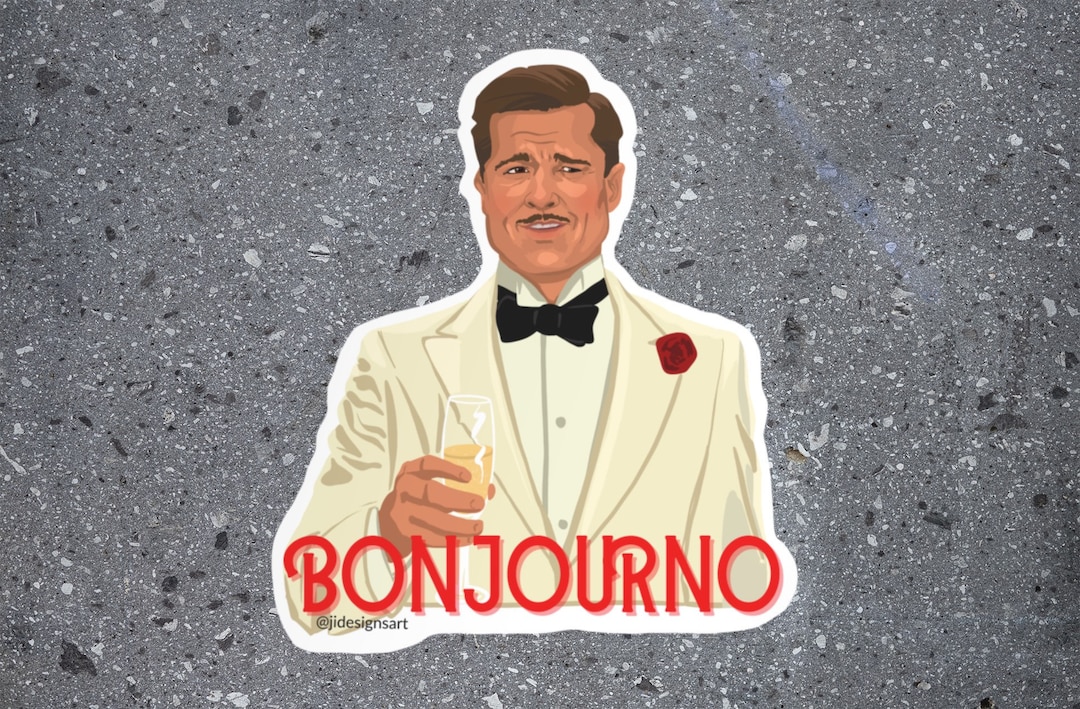 Inglorious Basterds - Aldo Raine "bonjourno" Premuim Waterproof Sticker ...