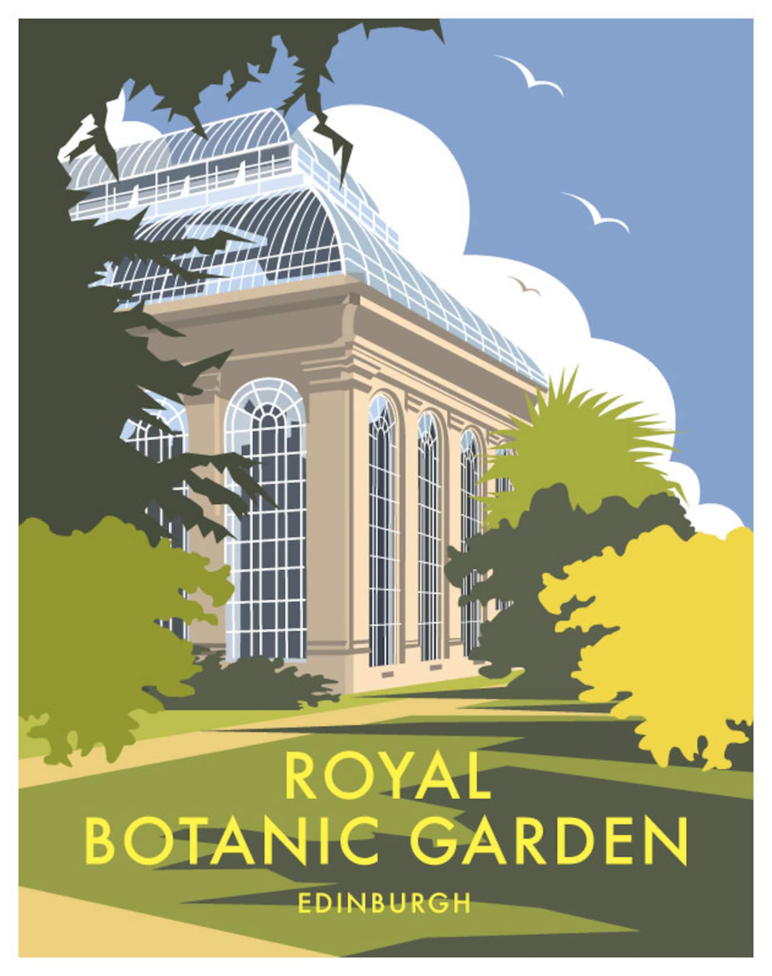 Royal Botanic Garden Edinburgh, Travel Poster Print - Etsy UK