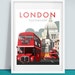 London Routemaster, Travel Poster Print, Vintage London Poster. - Etsy