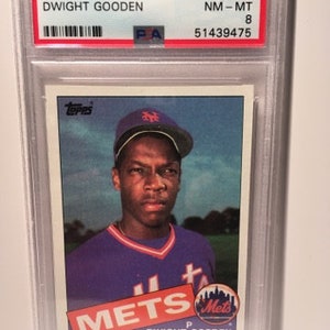 1985 Topps Doc Dwight Gooden Rookie Card New York Mets PSA 8 Graded ...
