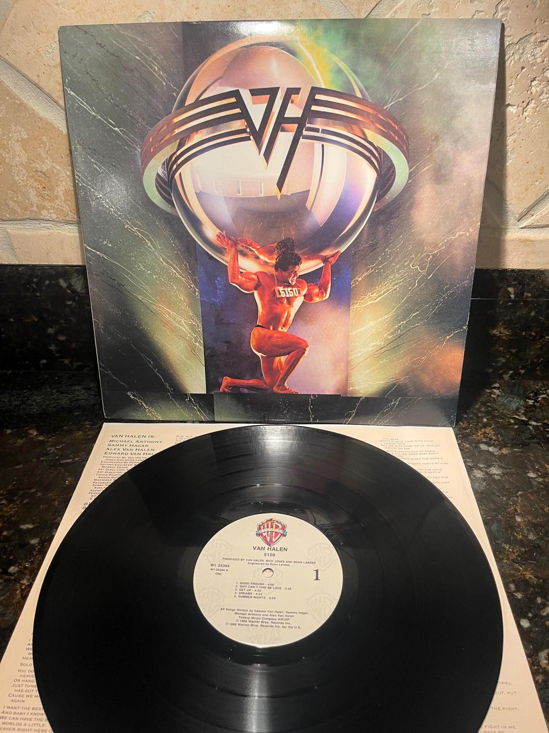 Van Halen "5150" Vinyl Record 1980's Pressing - Excellent Condition ...
