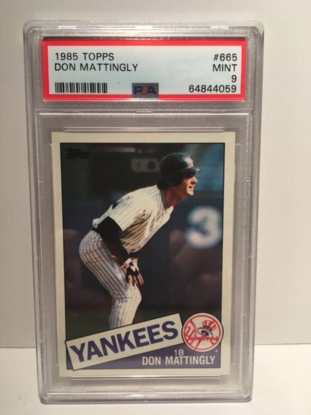 1985 Topps Don Mattingly Yankees PSA 9 Mint Graded Authenticated ...