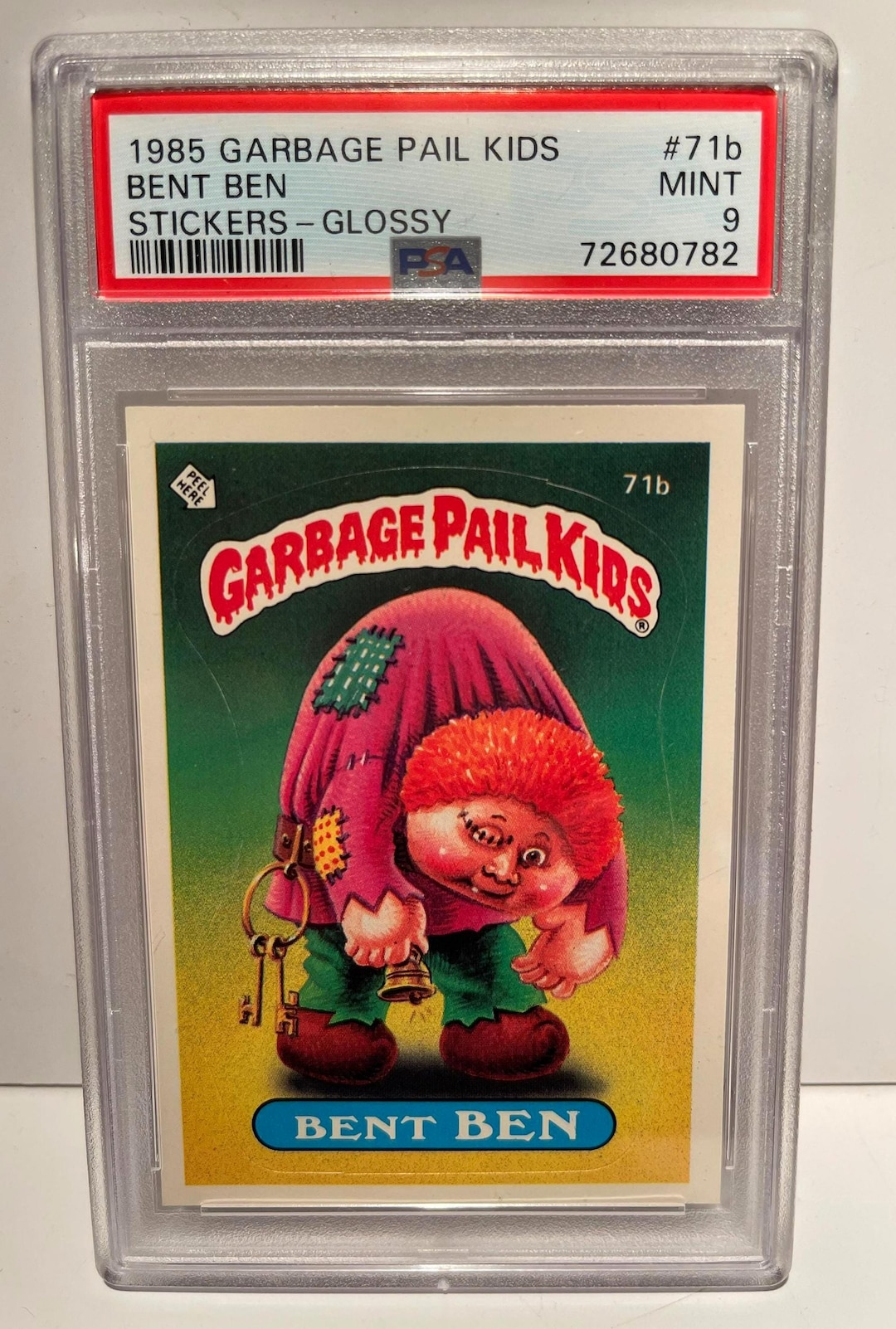 1985 GARBAGE Pail Kids "bent Ben" Glossy - Graded and Encased - PSA 9 ...