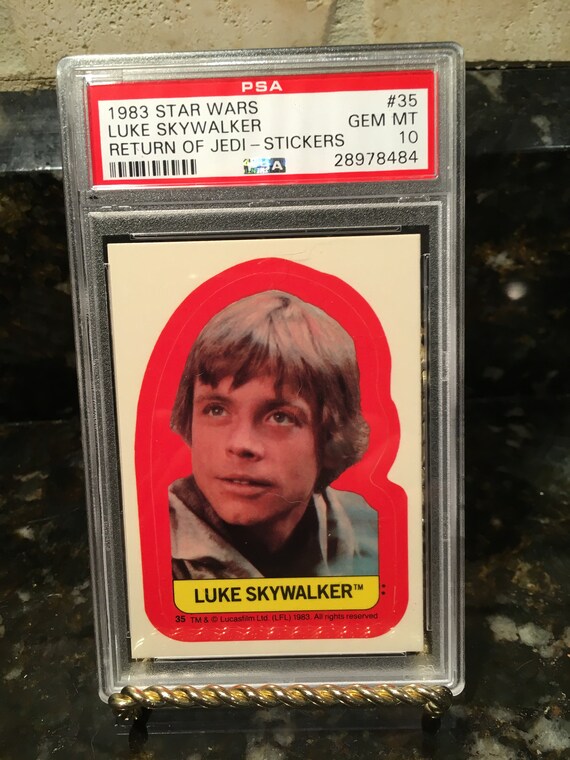 Luke Skywalker Star Wars ROTJ Stickers Encased & - Etsy