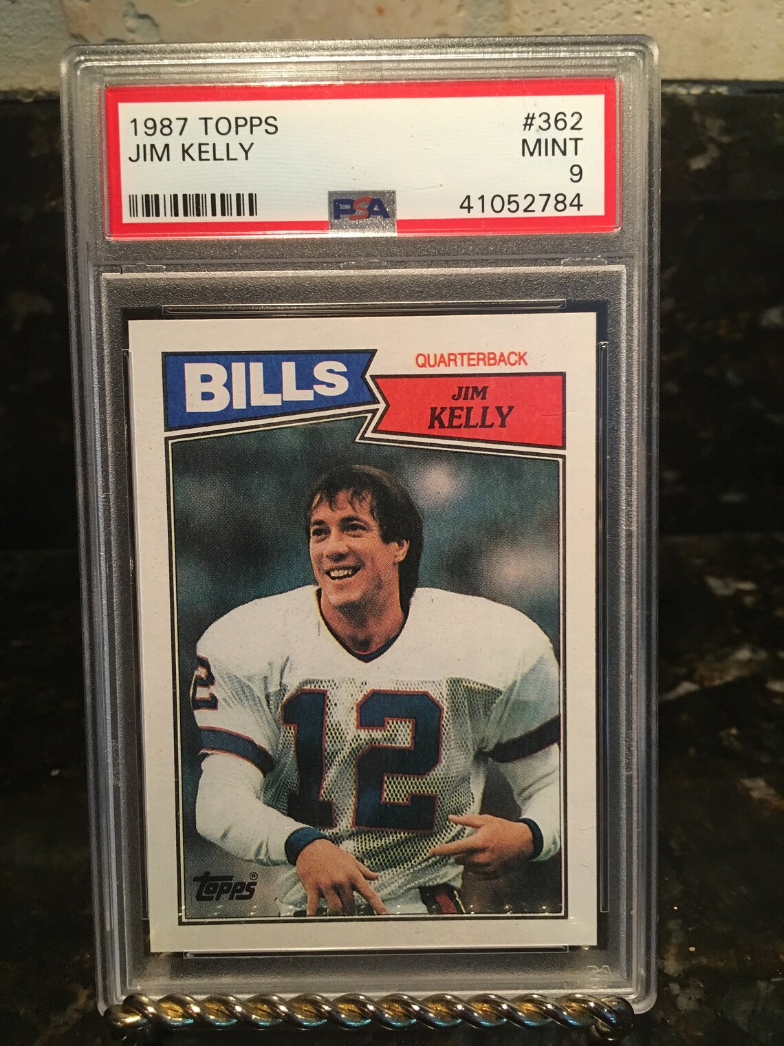 1987 Topps Jim Kelly Rookie Card RC Mint PSA 9 Graded | Etsy