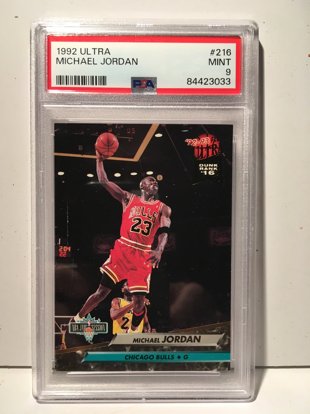 1992 Ultra MICHAEL JORDAN Chicago Bulls 26 PSA 9 Mint Hall of Famer ...