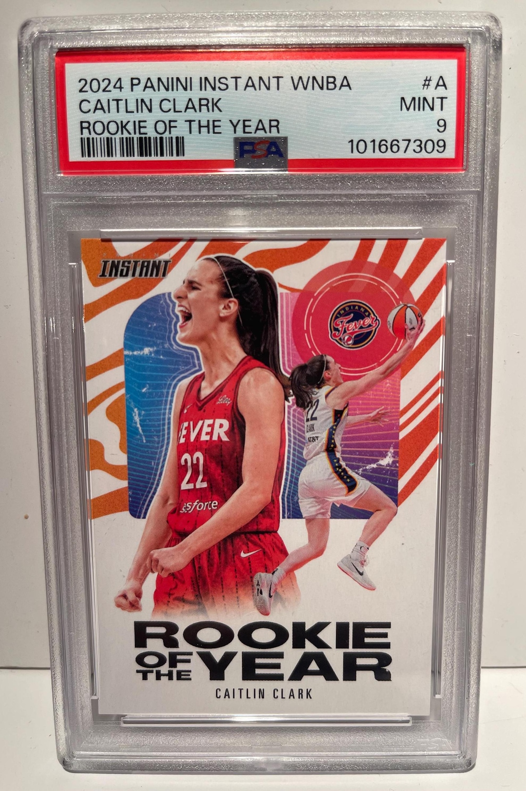 2024 Panini Instant Wnba ROY #A Caitlin Clark Rookie RC PSA 9 Mint ...