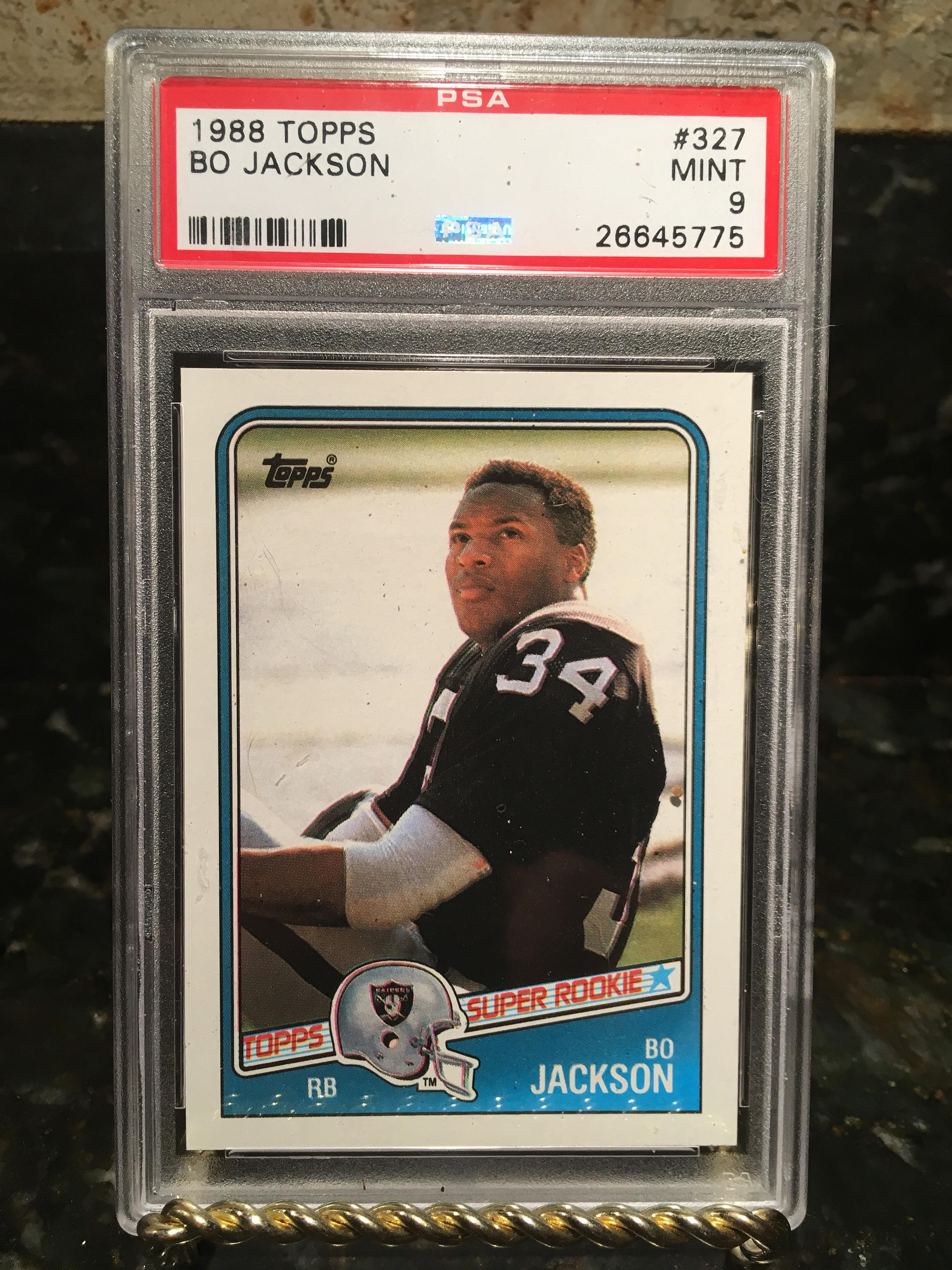 Bo Jackson 1988 Topps Super Rookie Graded PSA 9 Mint | Etsy