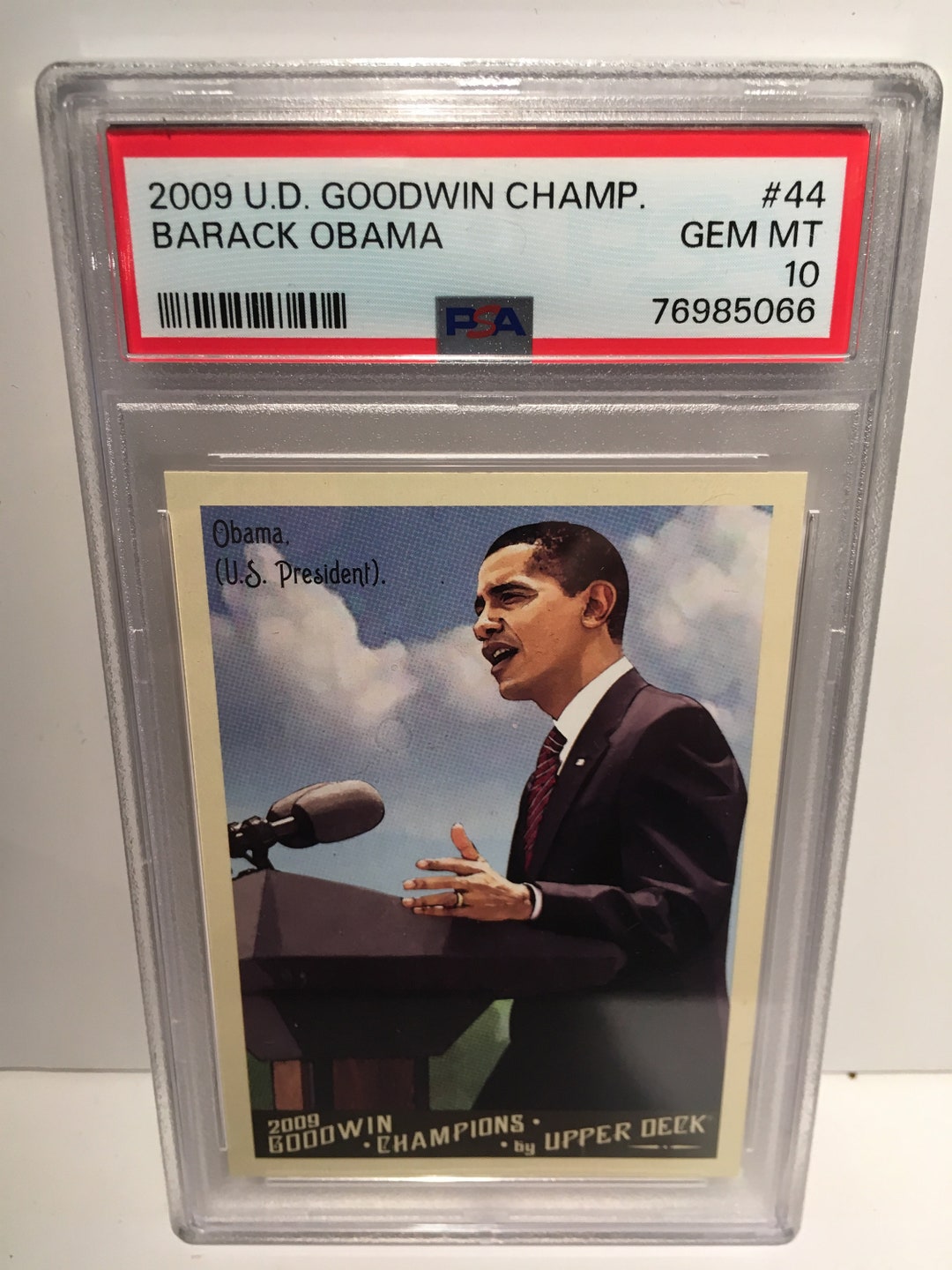 2009 Upper Deck Goodwin Champions Barack Obama Rare PSA 10 - Etsy