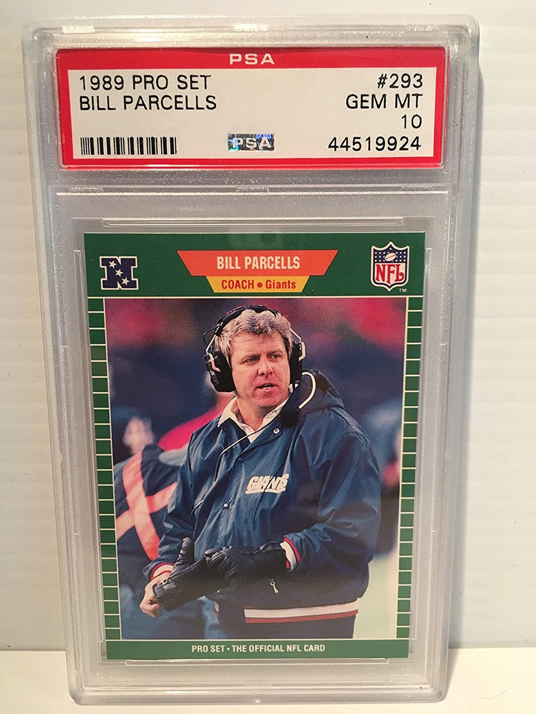 BILL PARCELLS 1989 Pro Set Rookie Card PSA 10 - Etsy