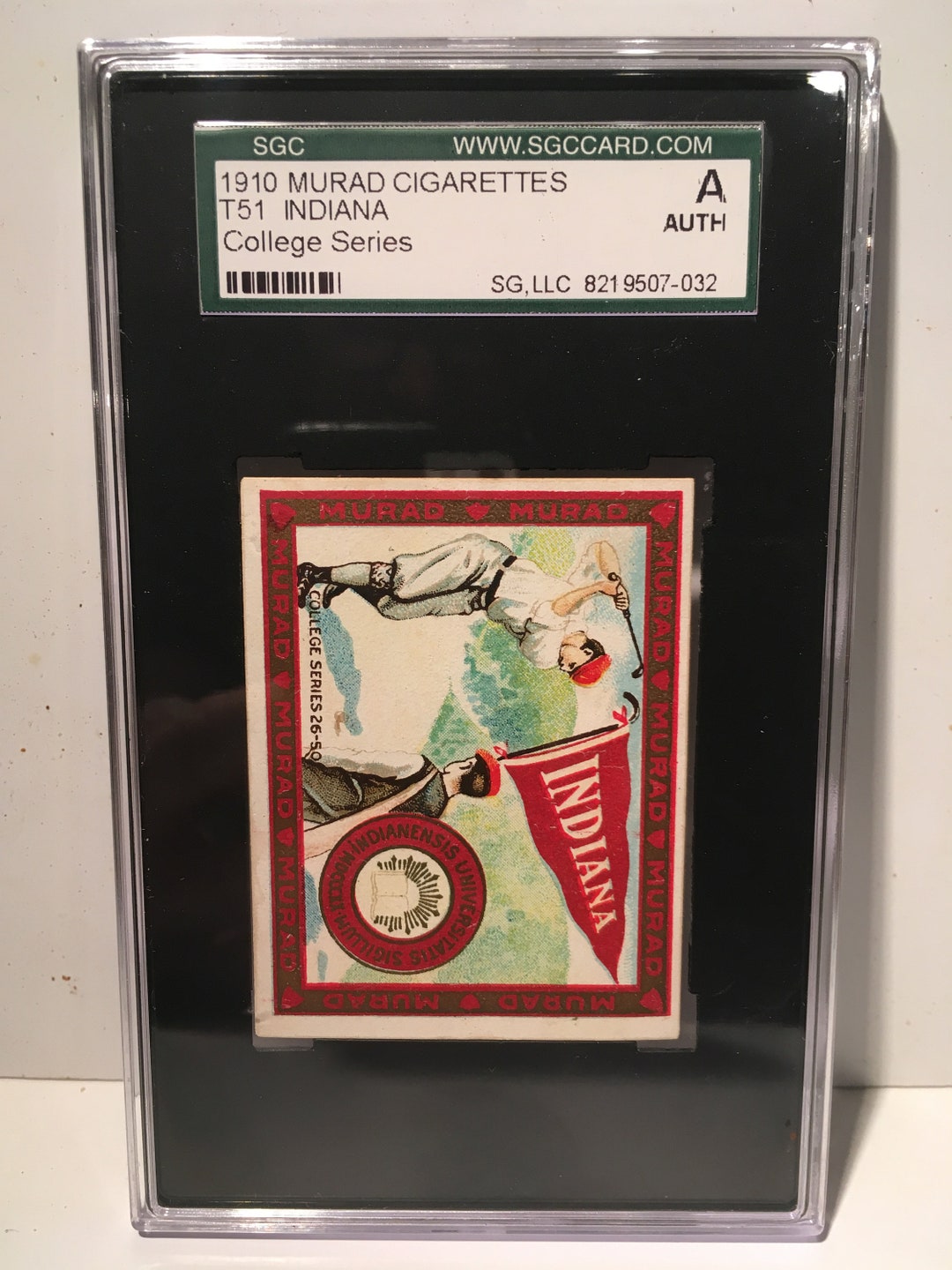 Vintage 1910 Murad Cigarettes College Series Indiana Golf Sports ...