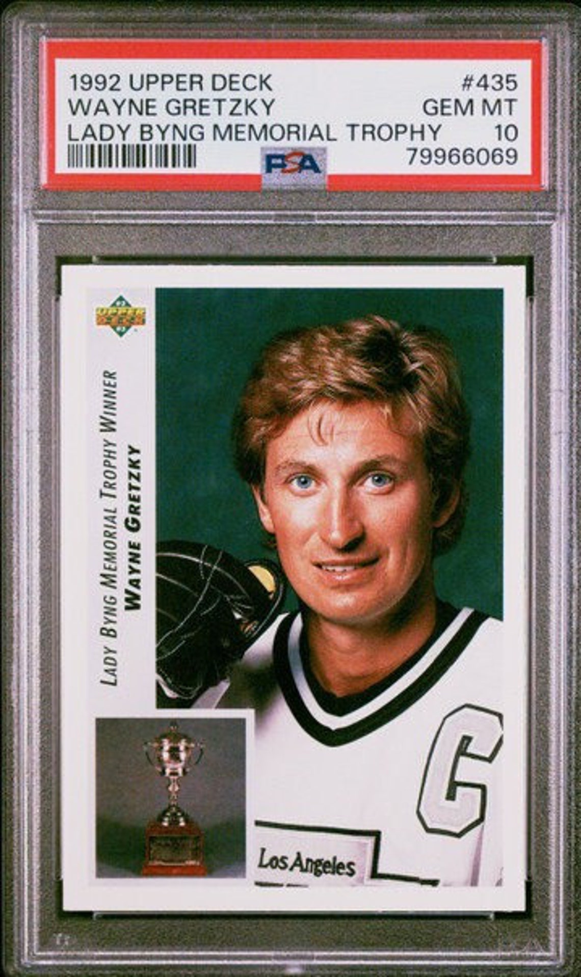 1992 Upper Deck Hockey Wayne Gretzky Lady Bing Award HOF PSA - Etsy