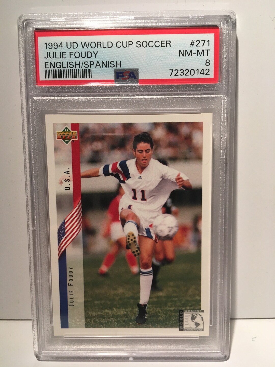 Julie Foudy 1994 Upper Deck World Cup Soccer English/spanish PSA 8 ...