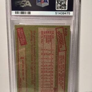 1985 Topps Doc Dwight Gooden Rookie Card New York Mets PSA 8 Graded ...